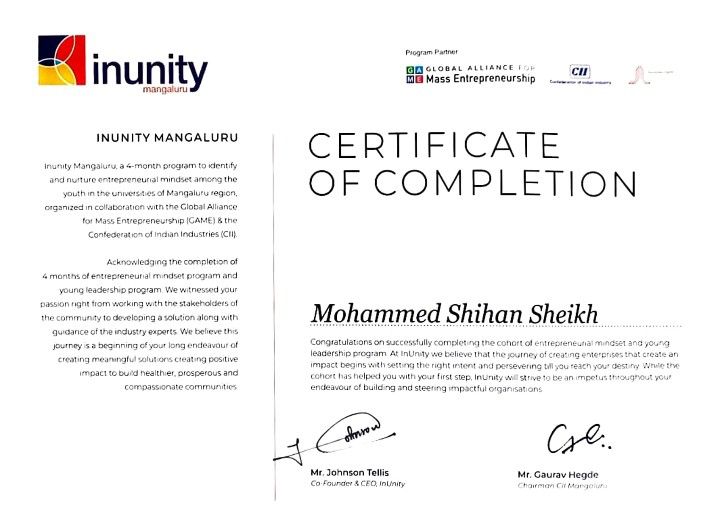 Mohammed Shihan on LinkedIn: #inunity #comedkares #innovation # ... Mohammed Shihan on LinkedIn: #inunity #comedkares #innovation # ...