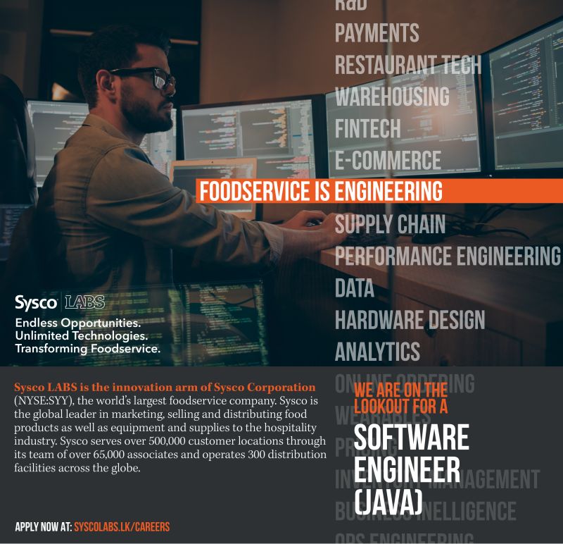 Sysco LABS Sri Lanka on LinkedIn: #java #js #python #javadeveloper # ... Sysco LABS Sri Lanka on LinkedIn: #java #js #python #javadeveloper # ...
