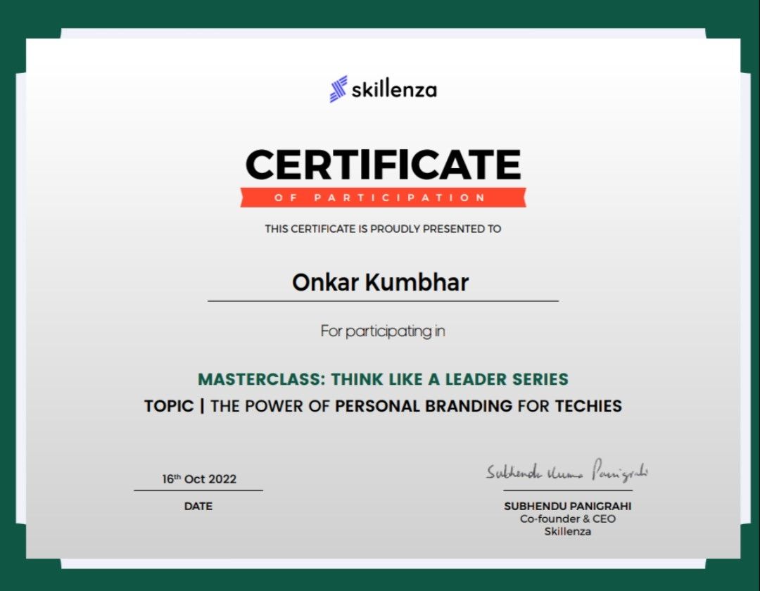 Onkar Kumbhar on LinkedIn: #webinar #leader #learningandgrowing Onkar Kumbhar on LinkedIn: #webinar #leader #learningandgrowing