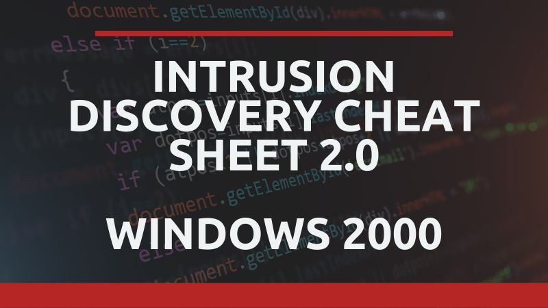 SANS Offensive Operations on LinkedIn: Featured Cheat Sheet: Intrusion ... SANS Offensive Operations on LinkedIn: Featured Cheat Sheet: Intrusion ...