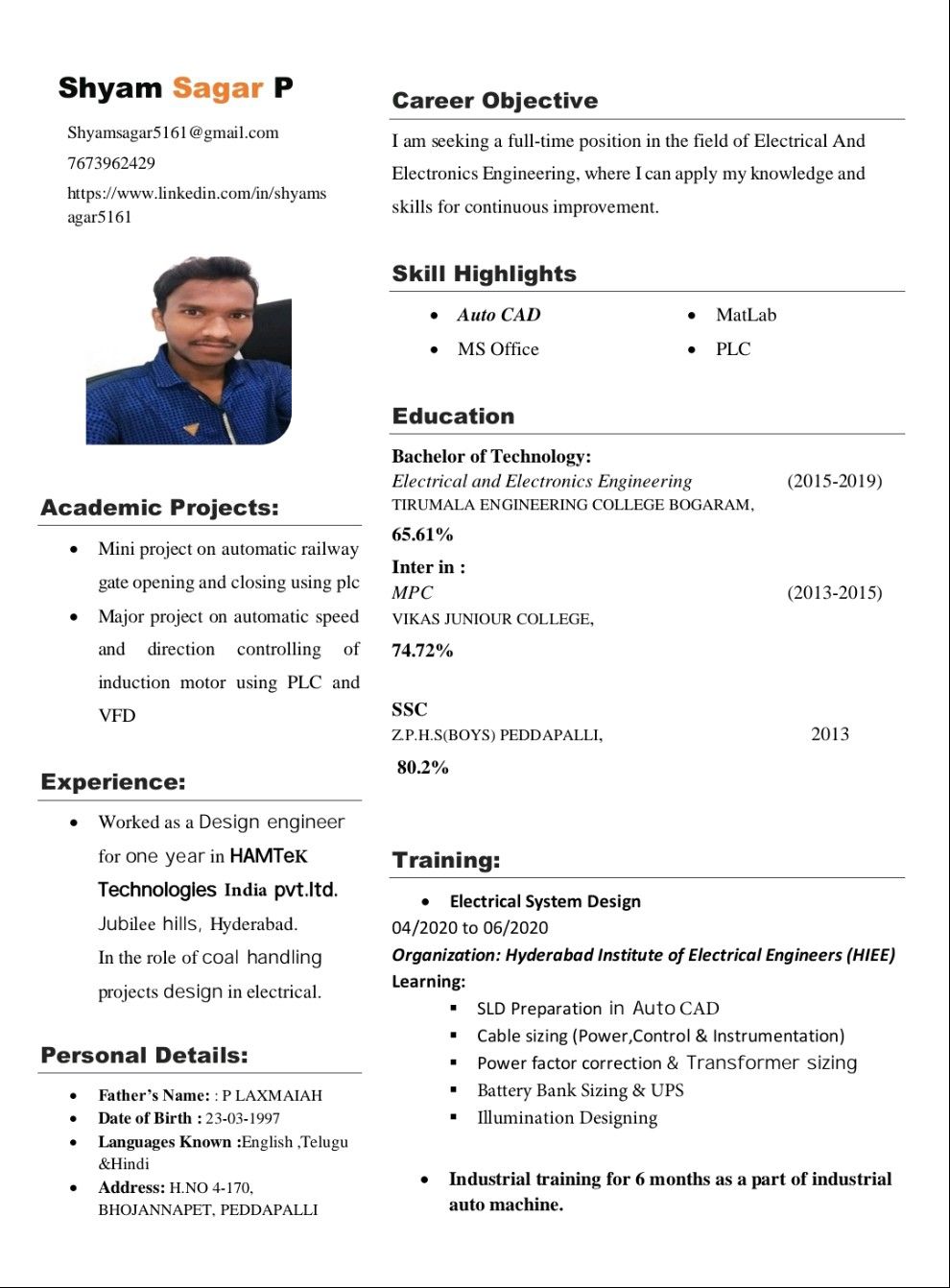 Shyam sagar Pothula on LinkedIn: Hai all my self shyam sagar I'm ... Shyam sagar Pothula on LinkedIn: Hai all my self shyam sagar I'm ...