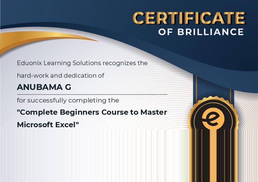 Anubama Gopal on LinkedIn: #course #education #learningnewskills Anubama Gopal on LinkedIn: #course #education #learningnewskills