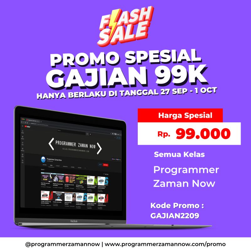 Programmer Zaman Now on LinkedIn: #laravel #android #nodejs #docker # ... Programmer Zaman Now on LinkedIn: #laravel #android #nodejs #docker # ...