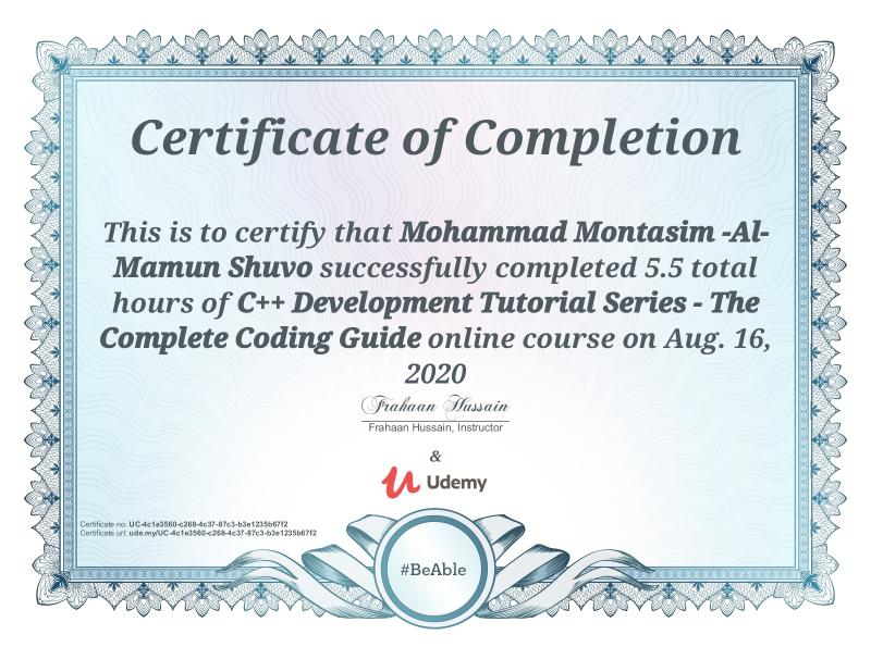 Mohammad Montasim -Al- Mamun S. on LinkedIn: #cplusplus #cpp Mohammad Montasim -Al- Mamun S. on LinkedIn: #cplusplus #cpp