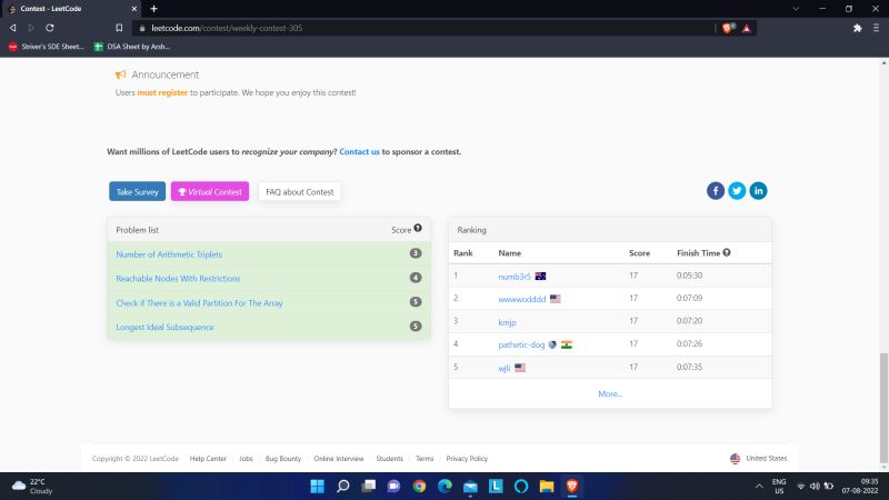 Harsha Balasa on LinkedIn: #leetcode #leetcodeweeklycontest # ... Harsha Balasa on LinkedIn: #leetcode #leetcodeweeklycontest # ...