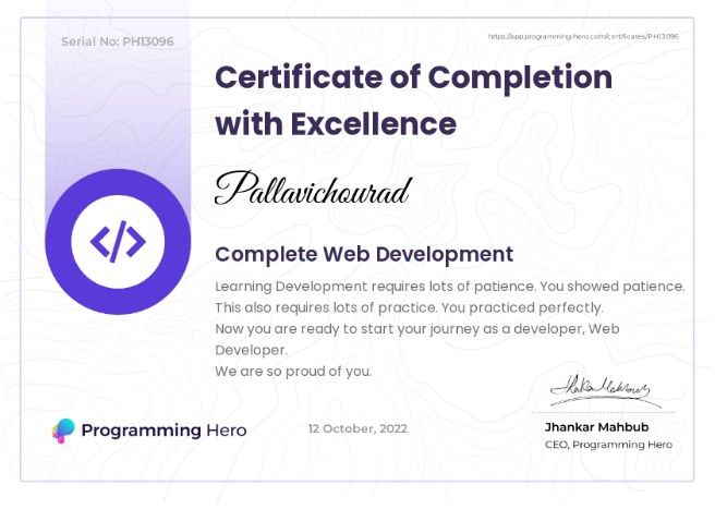 Pallavi chourad on LinkedIn: #programminghero #programming #coding Pallavi chourad on LinkedIn: #programminghero #programming #coding