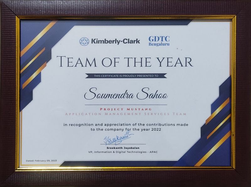 Soumendra Kumar Sahoo on LinkedIn: Glad and blessed to be part of this ... Soumendra Kumar Sahoo on LinkedIn: Glad and blessed to be part of this ...