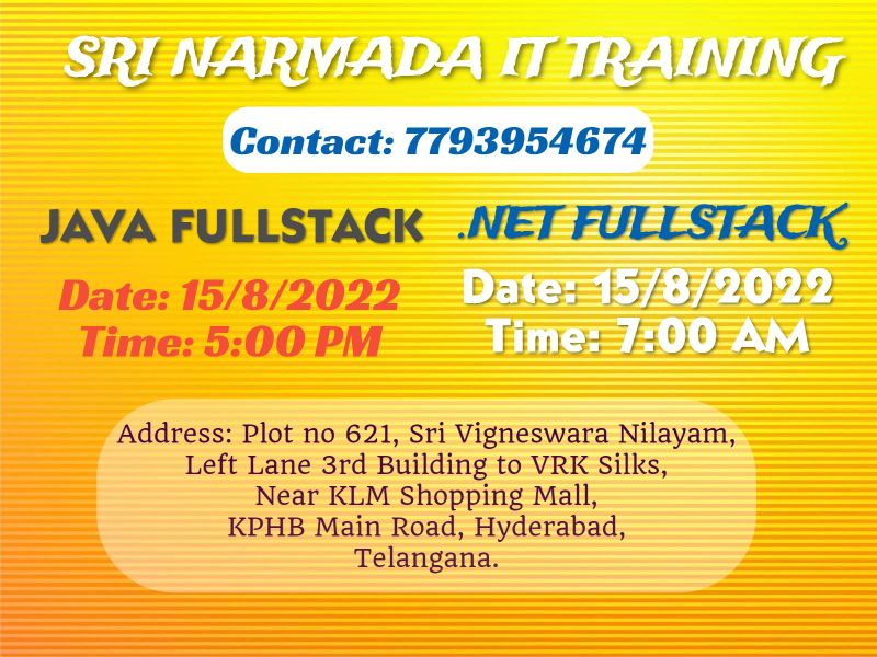 sri narmada on LinkedIn: #javafullstack #java #corejava #training # ... sri narmada on LinkedIn: #javafullstack #java #corejava #training # ...