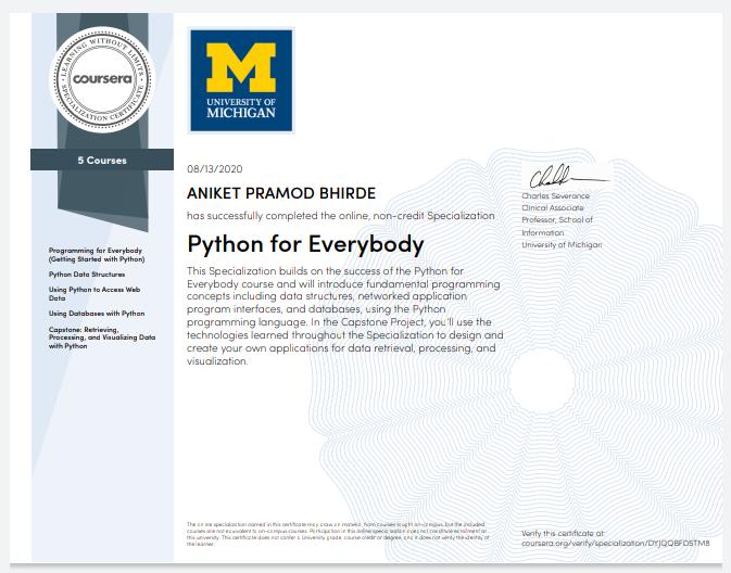 Aniket Bhirde on LinkedIn: #pythonprogramming #pythonforeverybody # ... Aniket Bhirde on LinkedIn: #pythonprogramming #pythonforeverybody # ...