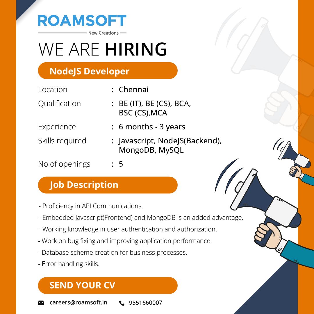 Foloosi Tech on LinkedIn: #hiring #nodejs #nodejsdevelopers #nodejsjobs ... Foloosi Tech on LinkedIn: #hiring #nodejs #nodejsdevelopers #nodejsjobs ...