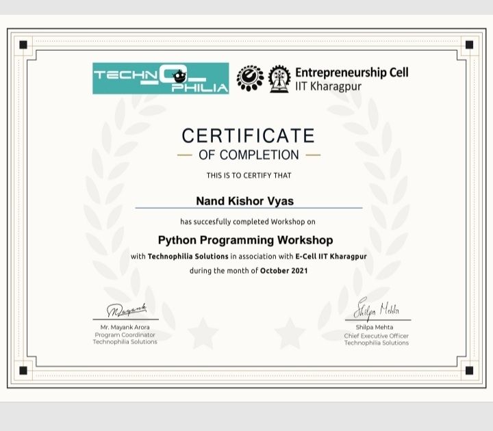 Nand Kishor Vyas on LinkedIn: #python #pythonworkshop #programming Nand Kishor Vyas on LinkedIn: #python #pythonworkshop #programming