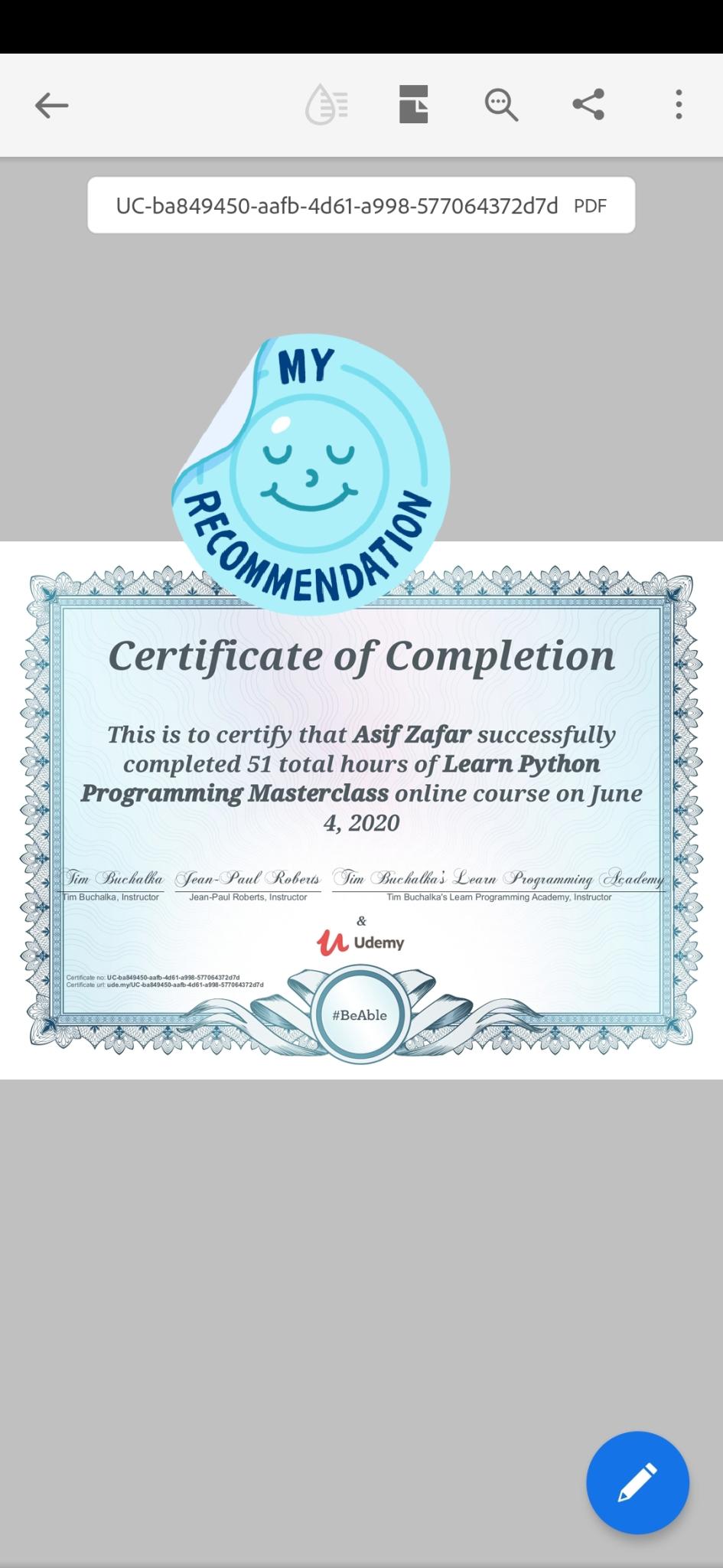 Mohammad Asif Zafar on LinkedIn: #lockdown #python #udemy Mohammad Asif Zafar on LinkedIn: #lockdown #python #udemy