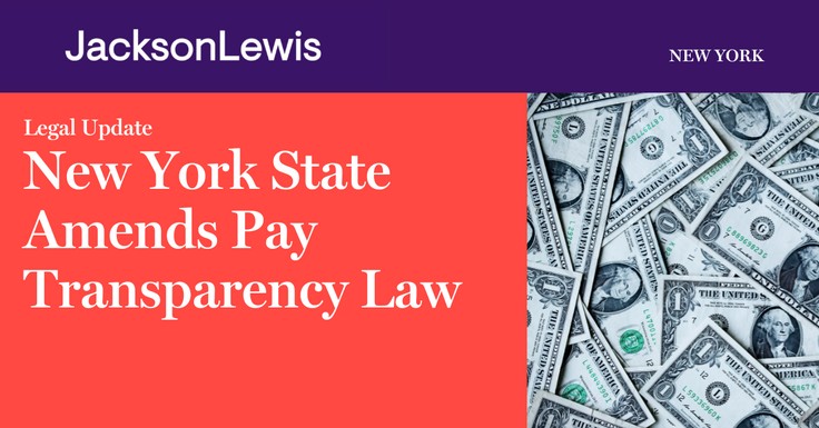 New York State Amends Pay Transparency Law | John Exner New York State Amends Pay Transparency Law | John Exner