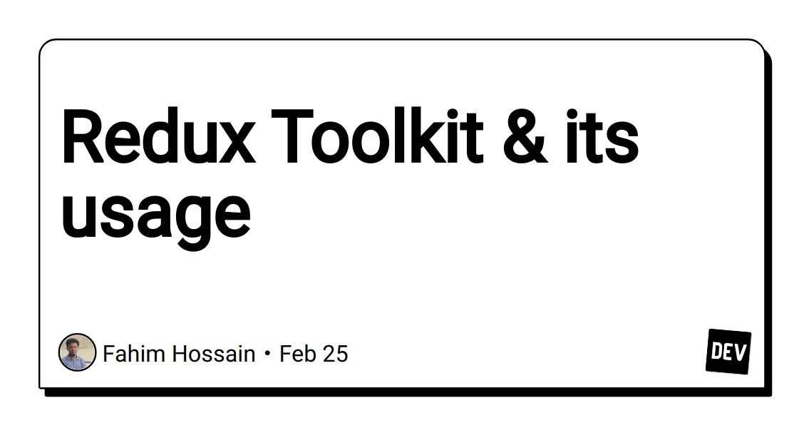 Abu Sayed on LinkedIn: Redux Toolkit & its usage Abu Sayed on LinkedIn: Redux Toolkit & its usage