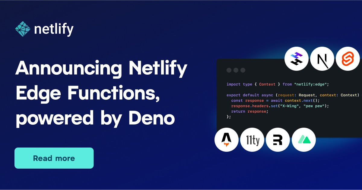 Netlify on LinkedIn: Netlify Edge Functions: Serverless Compute Powered ... Netlify on LinkedIn: Netlify Edge Functions: Serverless Compute Powered ...