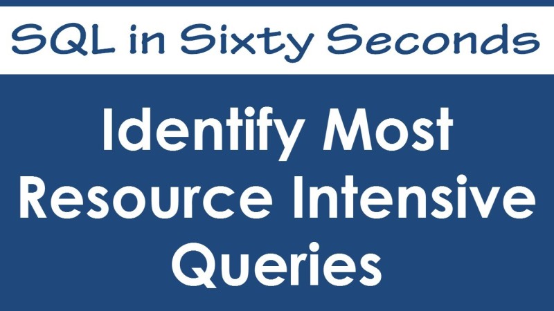 Pinal Dave on LinkedIn: Identify Most Resource Intensive Queries - SQL ... Pinal Dave on LinkedIn: Identify Most Resource Intensive Queries - SQL ...