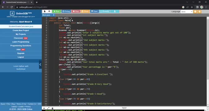 Dipali Masal on LinkedIn: #codsoft #javaprogramming Dipali Masal on LinkedIn: #codsoft #javaprogramming