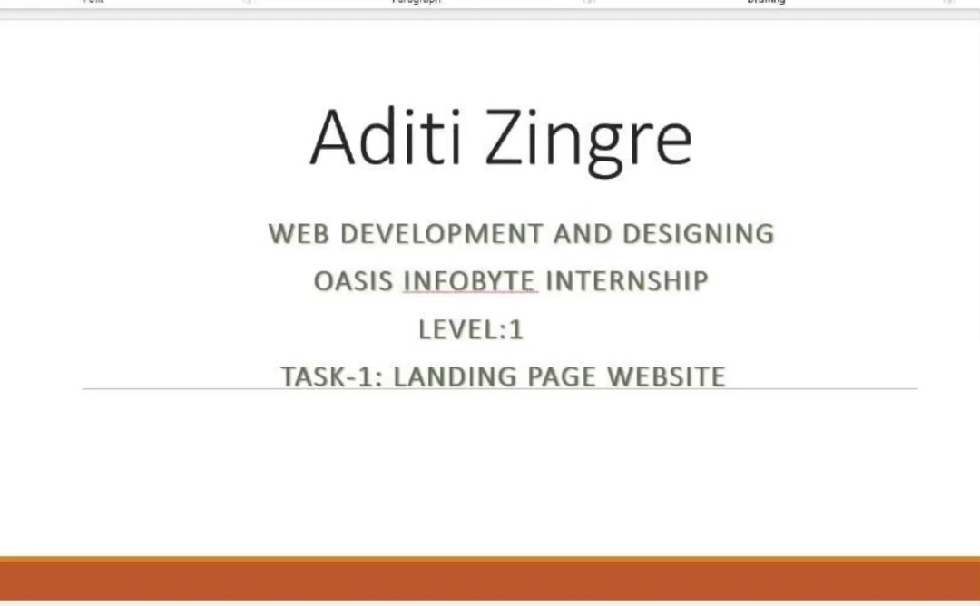 #task1 #internship #oasisinfobyte #webdevelopment | Aditi Zingre #task1 #internship #oasisinfobyte #webdevelopment | Aditi Zingre