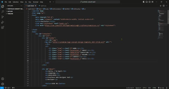 Kapil Patidar on LinkedIn: #task #task1 #codsoft #webdevelopment # ... Kapil Patidar on LinkedIn: #task #task1 #codsoft #webdevelopment # ...