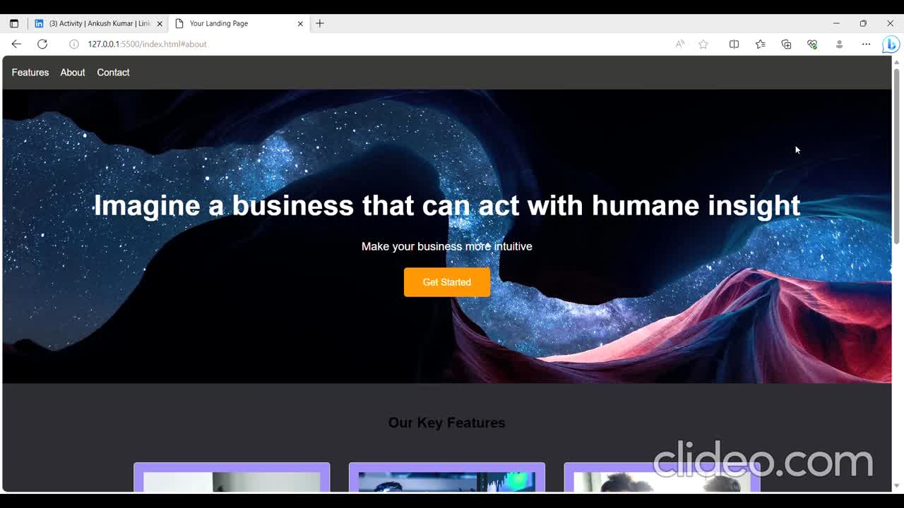 #codsoftinternship #landingpage #webdevelopment | Ankush Kumar #codsoftinternship #landingpage #webdevelopment | Ankush Kumar