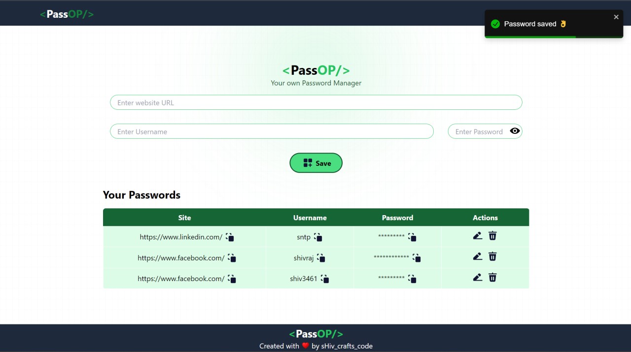 Shivraj shewale on LinkedIn: PassOP 🔒 - Your Secure Password Manager ... Shivraj shewale on LinkedIn: PassOP 🔒 - Your Secure Password Manager ...
