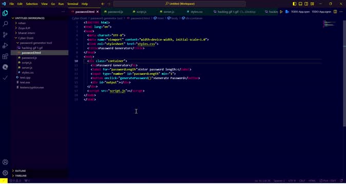 #cyberdostiinternship #passwordgenerator #security #cyberdosti… | REHAN ... #cyberdostiinternship #passwordgenerator #security #cyberdosti… | REHAN ...