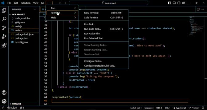 Launching my OOP CLI project with TypeScript & Node.js | Nimra Talha ... Launching my OOP CLI project with TypeScript & Node.js | Nimra Talha ...