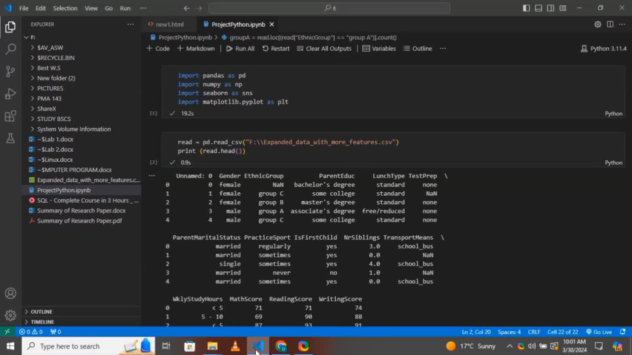 Usaira Shahbaz on LinkedIn: #numpy #pandas #seaborn #matplotlib # ... Usaira Shahbaz on LinkedIn: #numpy #pandas #seaborn #matplotlib # ...