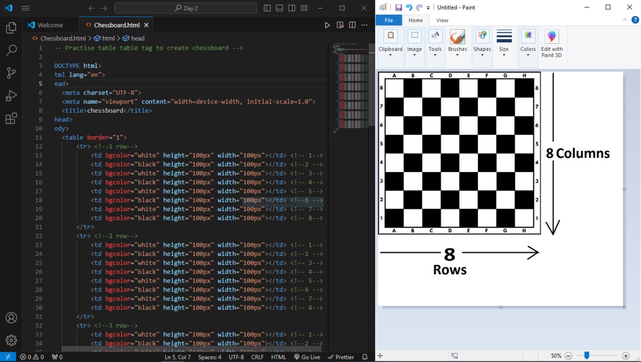 Customized chessboard structure with HTML tag | Nikhil Kumar Singh ... Customized chessboard structure with HTML tag | Nikhil Kumar Singh ...