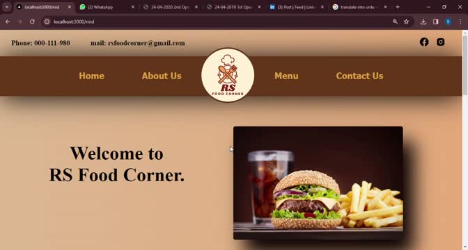Built a restaurant website using next.js | Saadia Saleem posted on the ... Built a restaurant website using next.js | Saadia Saleem posted on the ...