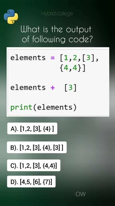 Soonha Soomro on LinkedIn: #quiz #python #coding #pythondeveloper # ... Soonha Soomro on LinkedIn: #quiz #python #coding #pythondeveloper # ...