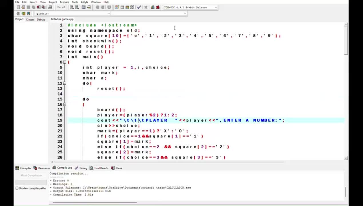 Completed C++ programming tasks for CodSoft | Humera Soomro posted on ... Completed C++ programming tasks for CodSoft | Humera Soomro posted on ...