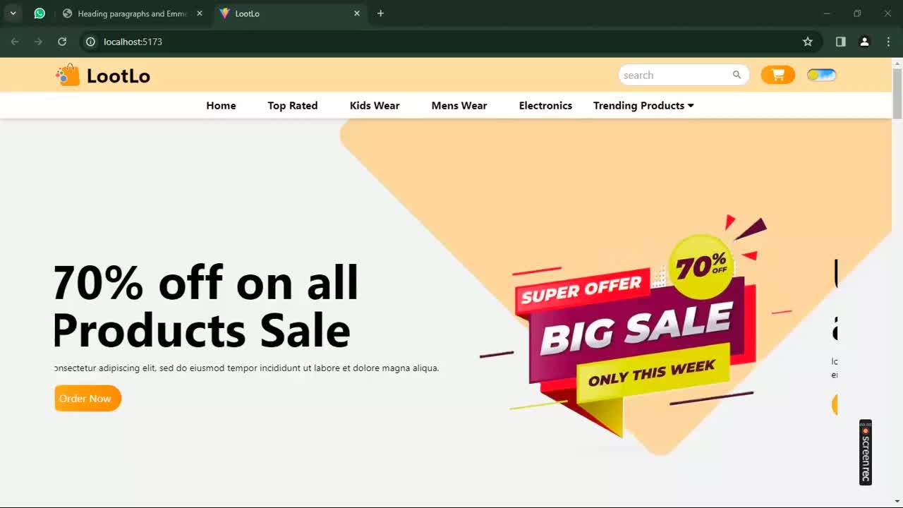 Designed E-Commerce-clone Website using HTML, CSS, JavaScript, React.js ... Designed E-Commerce-clone Website using HTML, CSS, JavaScript, React.js ...