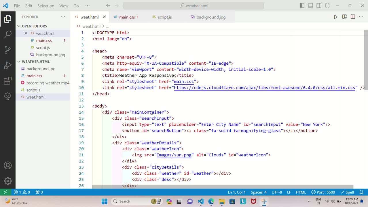 Mohit Negi on LinkedIn: #internsavy #weatherapp #html #css #javascript Mohit Negi on LinkedIn: #internsavy #weatherapp #html #css #javascript