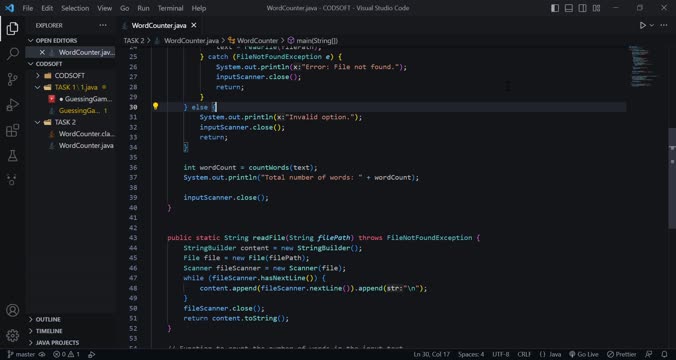Jayesh Pansuriya on LinkedIn: #codsoft #java #internship #jd Jayesh Pansuriya on LinkedIn: #codsoft #java #internship #jd