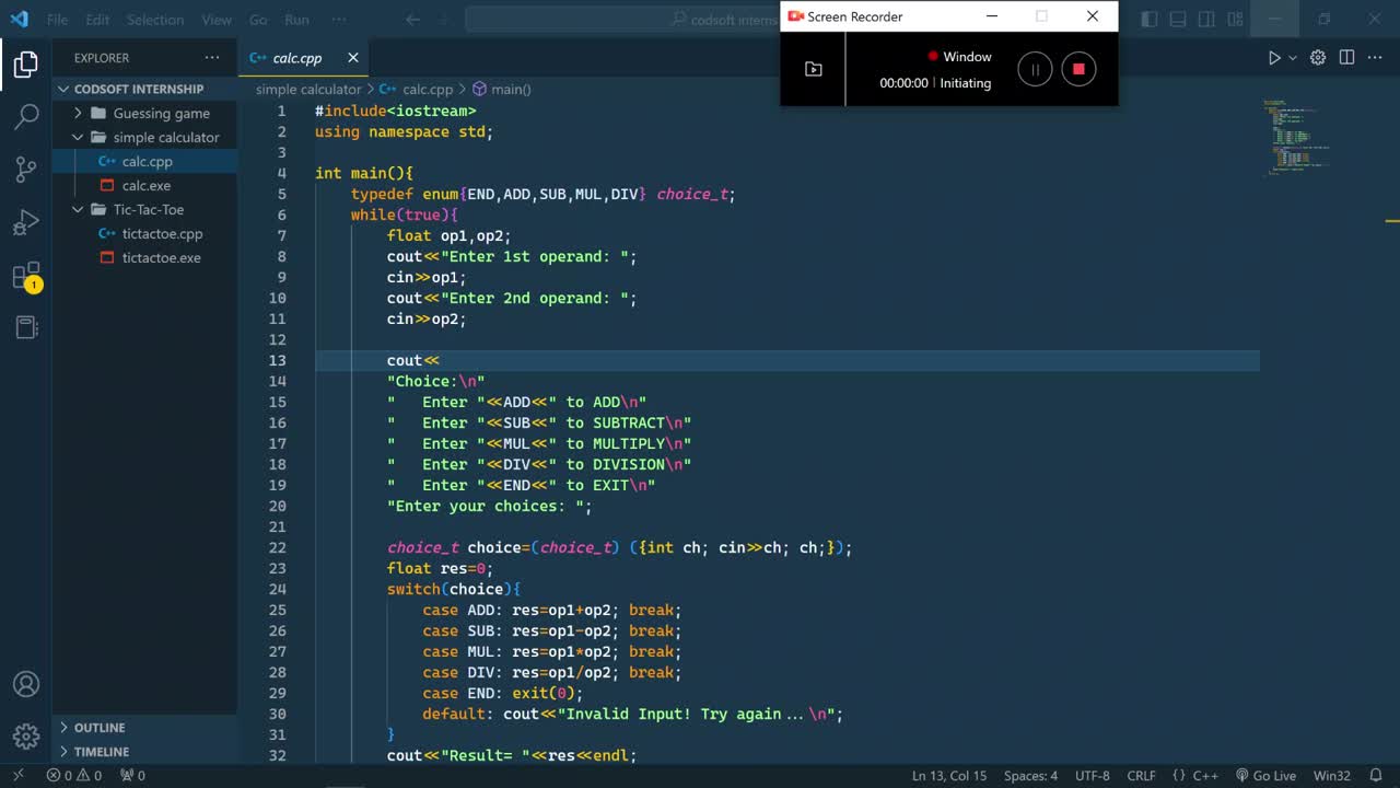 KUNIKA JAIN on LinkedIn: #codsoft #cplusplus #internshiptask # ... KUNIKA JAIN on LinkedIn: #codsoft #cplusplus #internshiptask # ...