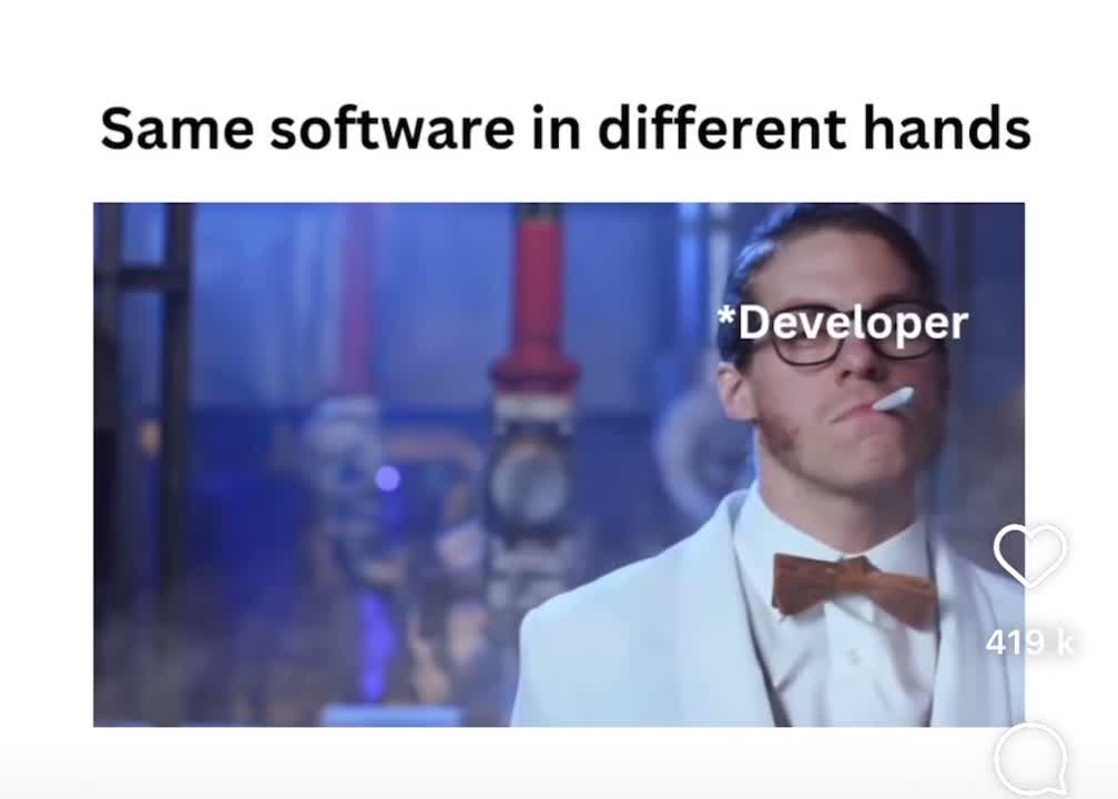 Nishant Tyagi on LinkedIn: Same software in different hands. Nishant Tyagi on LinkedIn: Same software in different hands.