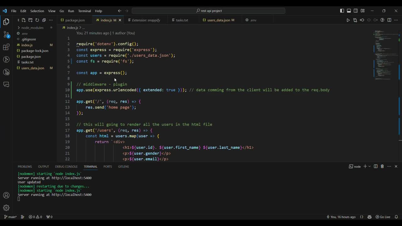 Built a RESTful API with NodeJS | Vishwas Babar posted on the topic ... Built a RESTful API with NodeJS | Vishwas Babar posted on the topic ...