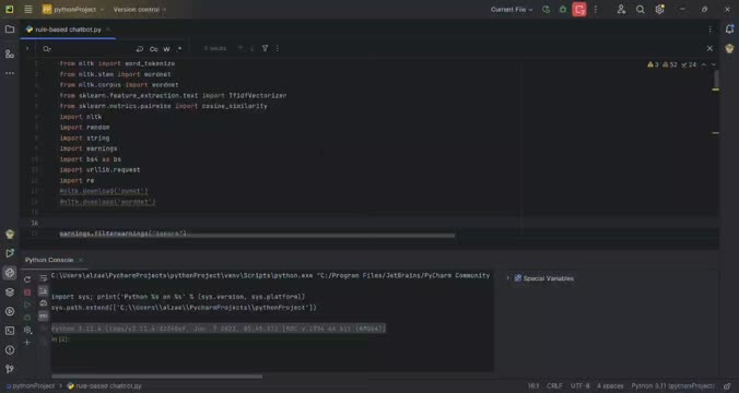 Raad Alzaeem on LinkedIn: #python #chatbot #codingjourney #codsoft # ... Raad Alzaeem on LinkedIn: #python #chatbot #codingjourney #codsoft # ...