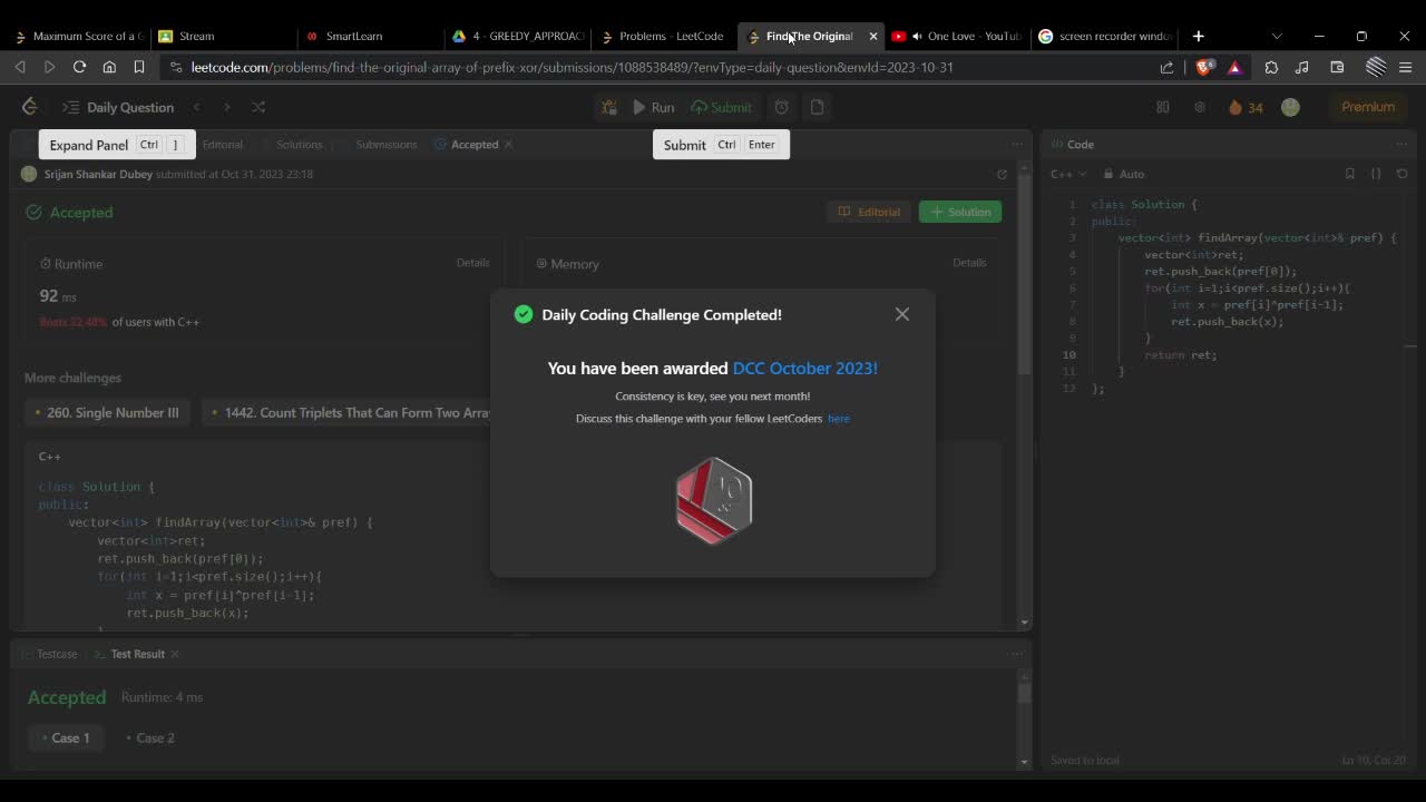 Srijan Shankar Dubey on LinkedIn: #leetcode #dsa #codingchallenge # ... Srijan Shankar Dubey on LinkedIn: #leetcode #dsa #codingchallenge # ...