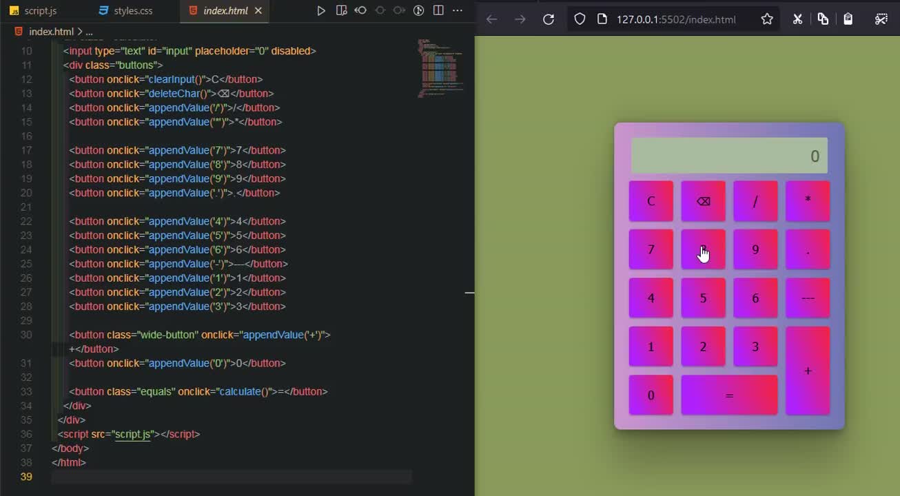Swarup Bamjan on LinkedIn: Task-3 Calculator Using HTML, CSS, and JS, I ... Swarup Bamjan on LinkedIn: Task-3 Calculator Using HTML, CSS, and JS, I ...