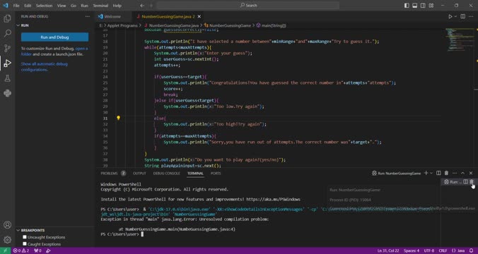 Abhishek Dutta on LinkedIn: #number #java #codsoft Abhishek Dutta on LinkedIn: #number #java #codsoft