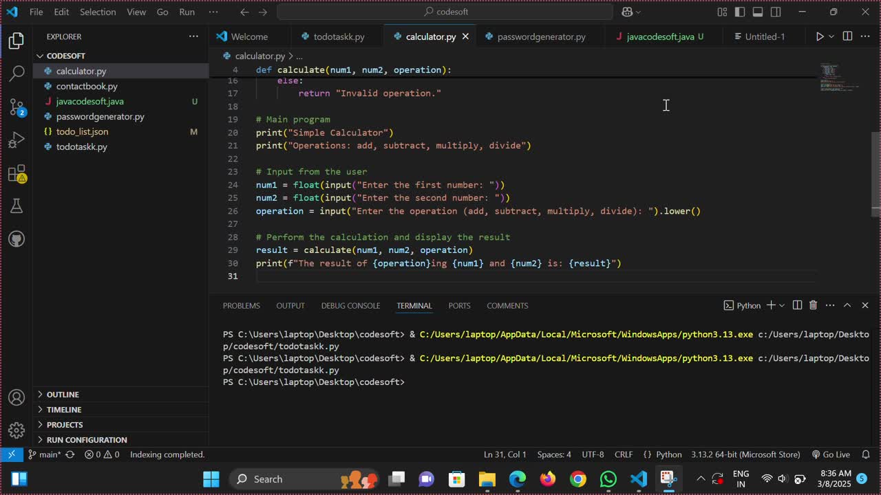 @codesoft calculator program in python | Neha Pardeshi @codesoft calculator program in python | Neha Pardeshi