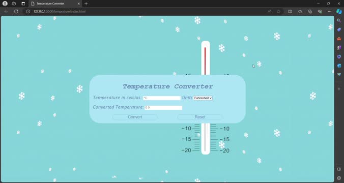 Designing a Temperature Converter with HTML, CSS, and JavaScript | Zain ... Designing a Temperature Converter with HTML, CSS, and JavaScript | Zain ...