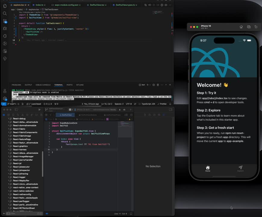 Fernando Medina on LinkedIn: SwiftUI native views in React Native? 🔥 🔥 ... Fernando Medina on LinkedIn: SwiftUI native views in React Native? 🔥 🔥 ...