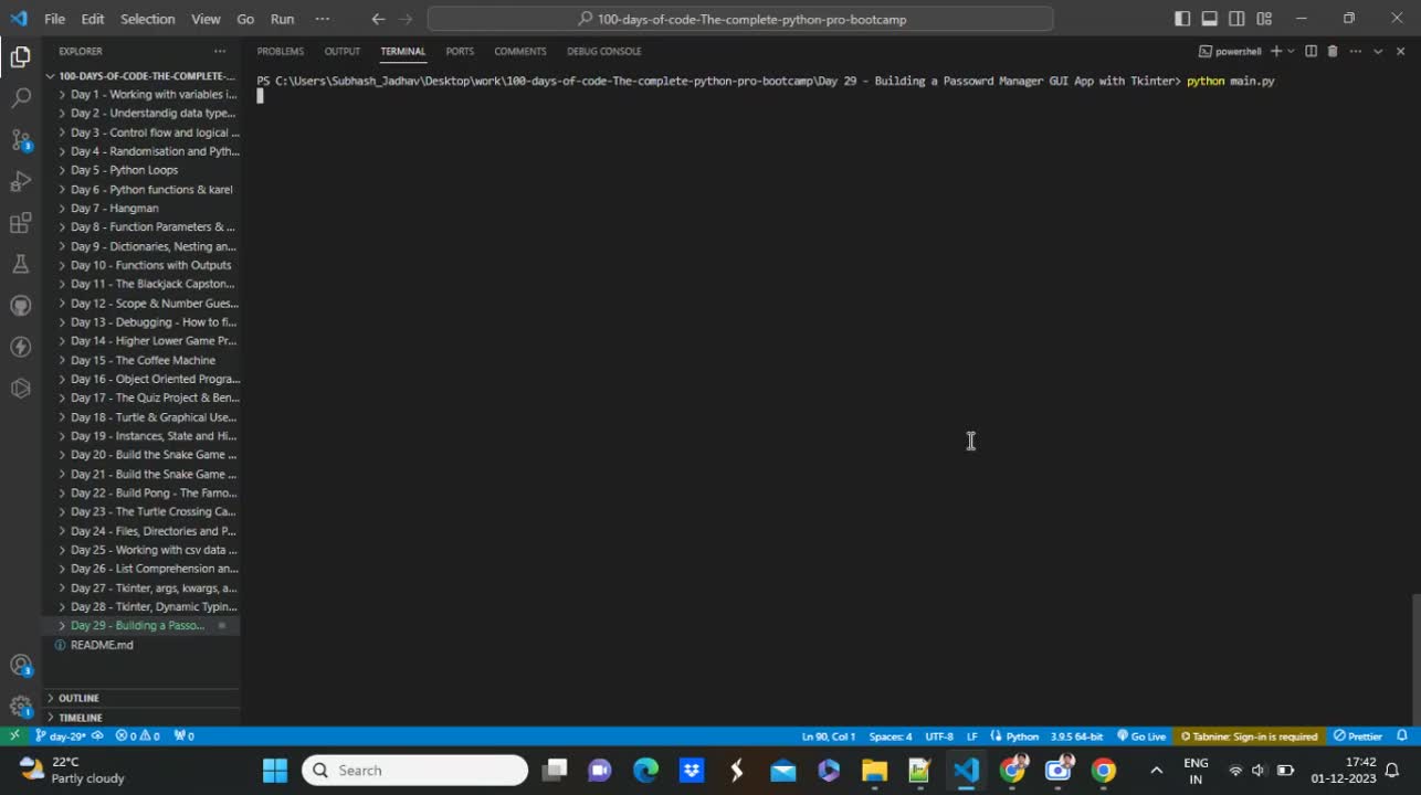 Subhash Jadhav on LinkedIn: #100daysofcode #python #tkinter # ... Subhash Jadhav on LinkedIn: #100daysofcode #python #tkinter # ...