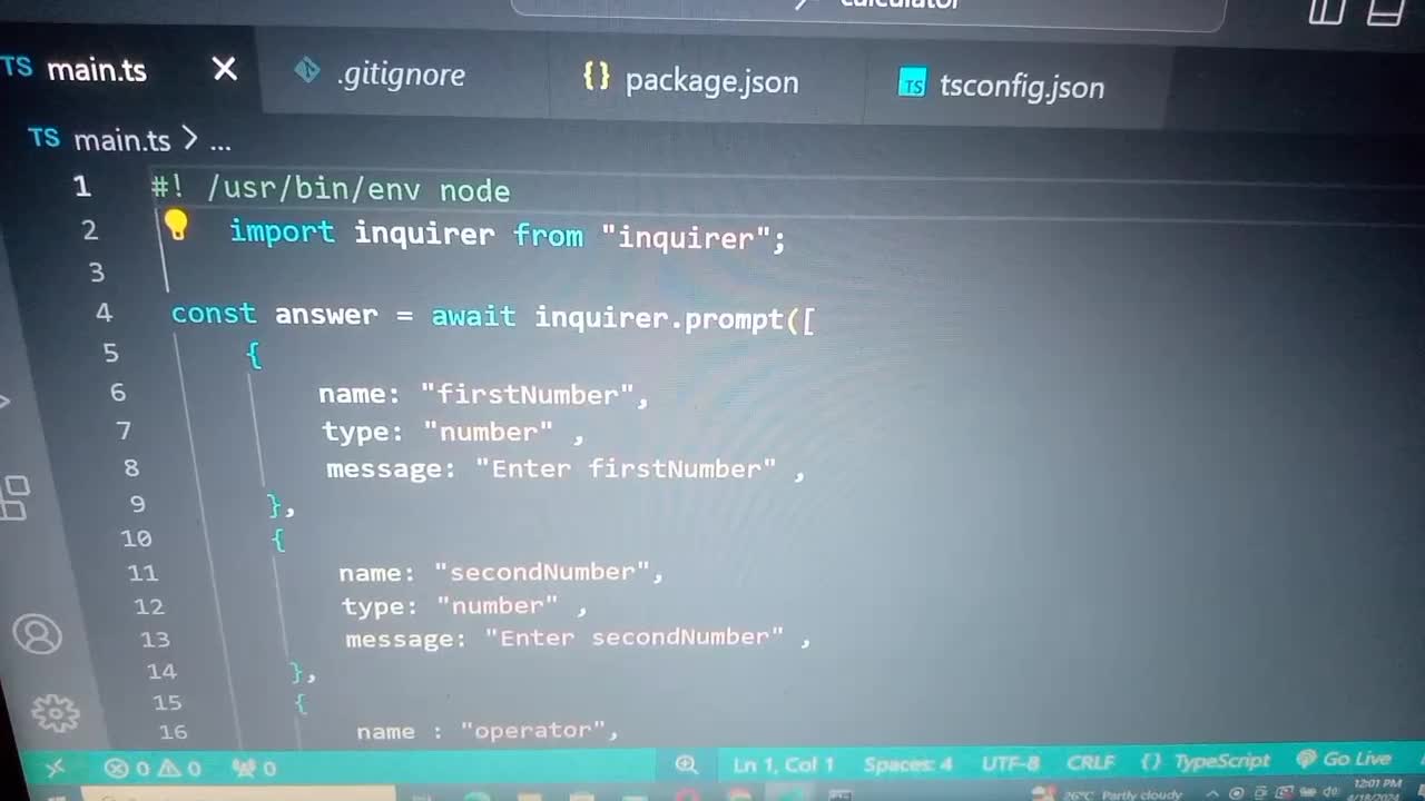 yumna kamran on LinkedIn: #calculator #typescript #coding #javascript ... yumna kamran on LinkedIn: #calculator #typescript #coding #javascript ...