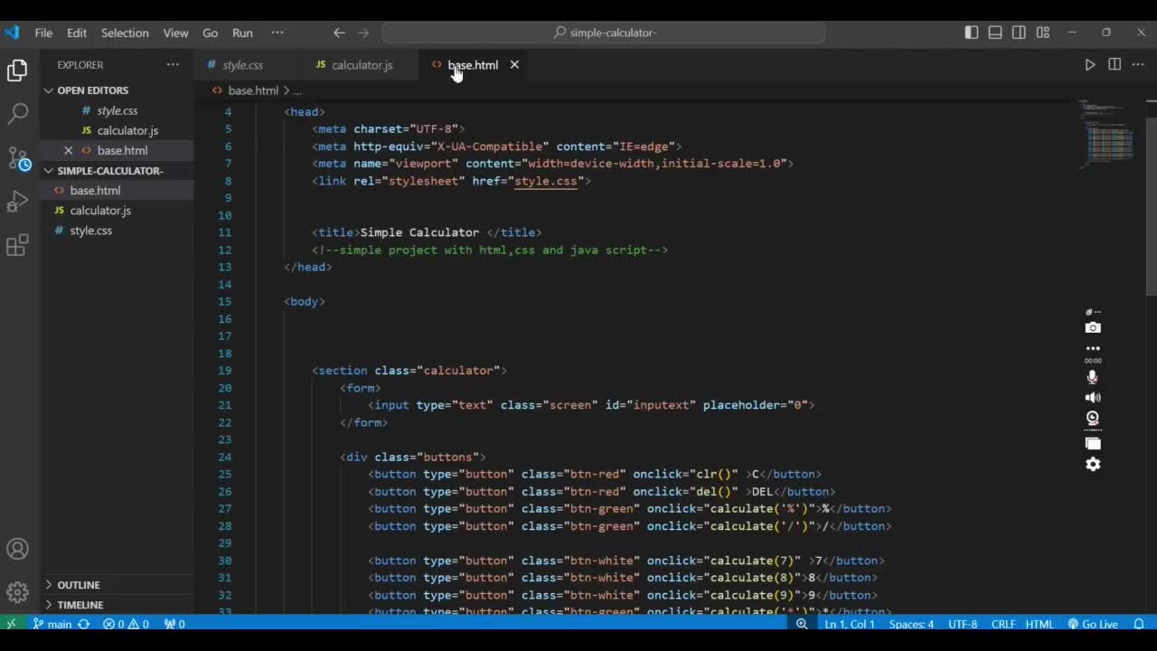 Created a simple calculator using HTML, CSS, and JavaScript | Gavindi ... Created a simple calculator using HTML, CSS, and JavaScript | Gavindi ...