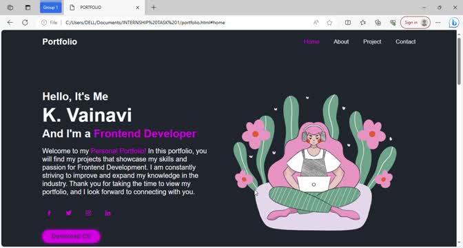 K. Vainavi on LinkedIn: #html #css #javascript #portfolio # ... K. Vainavi on LinkedIn: #html #css #javascript #portfolio # ...