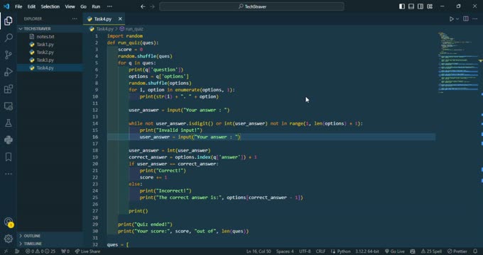 #techstraver #internship #pythonprogramming | Ansh Gaigawali #techstraver #internship #pythonprogramming | Ansh Gaigawali